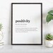 POSITIVITY DEFINITION MEANING | Digital Download | Definition Print ...