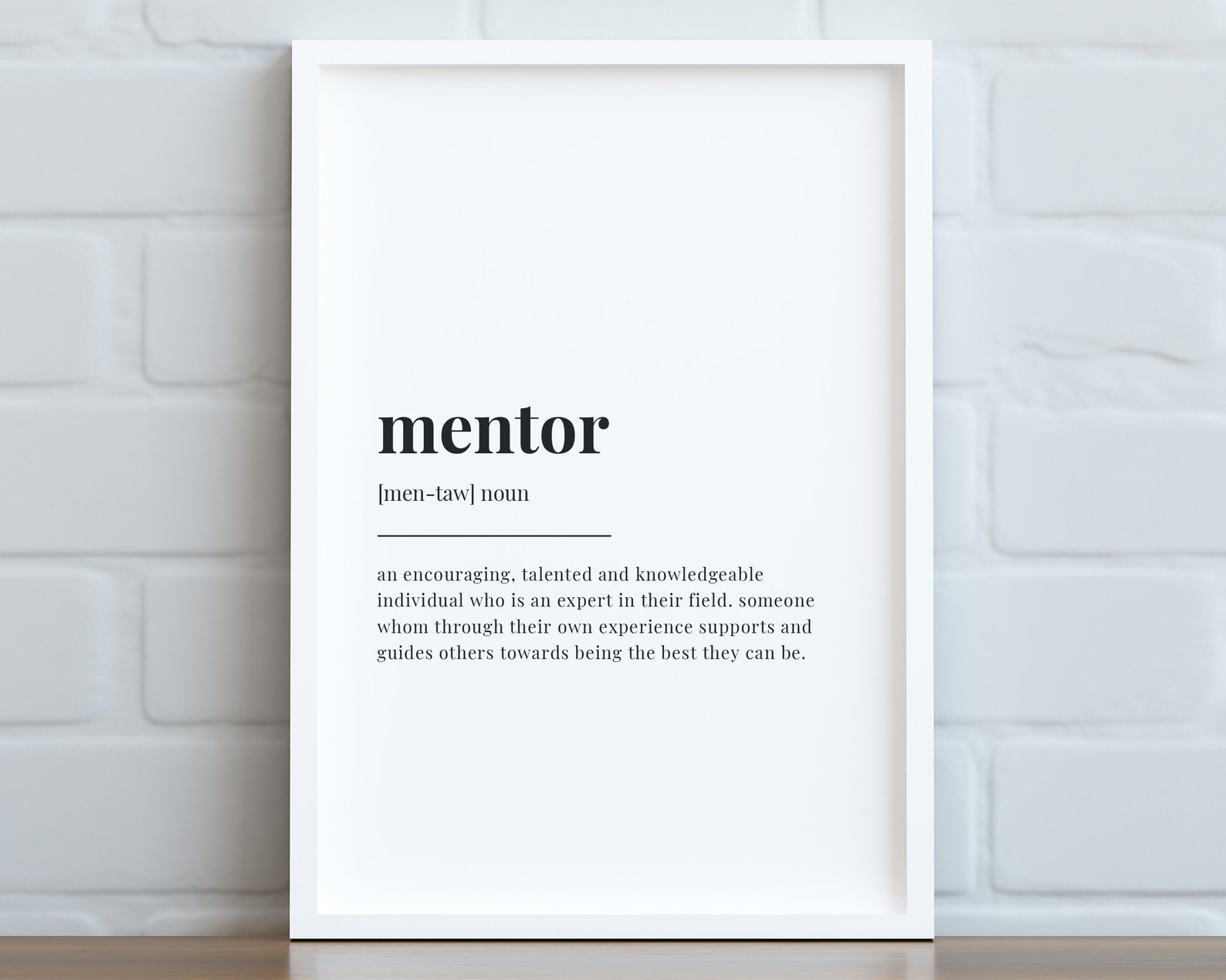 MENTOR DEFINITION MEANING | Printable Wall Art | Opportunity Print ...