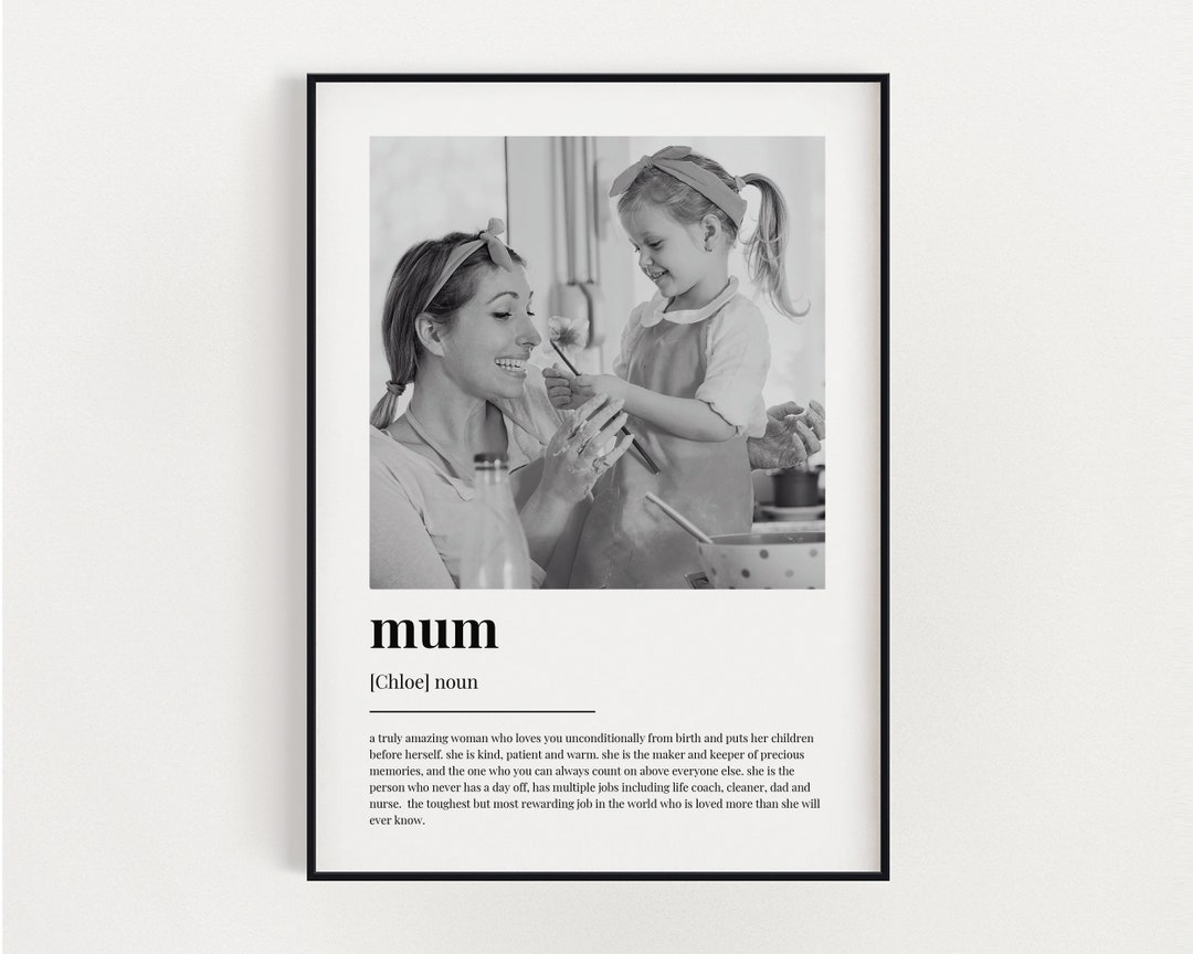 PERSONALISED MUM DEFINITION Print | Wall Art Print | Mum Gift | Mum ...