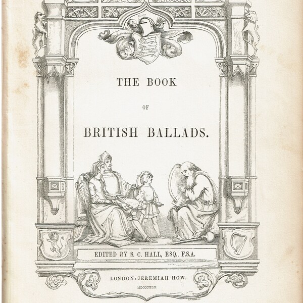Victorian Book Page - Etsy