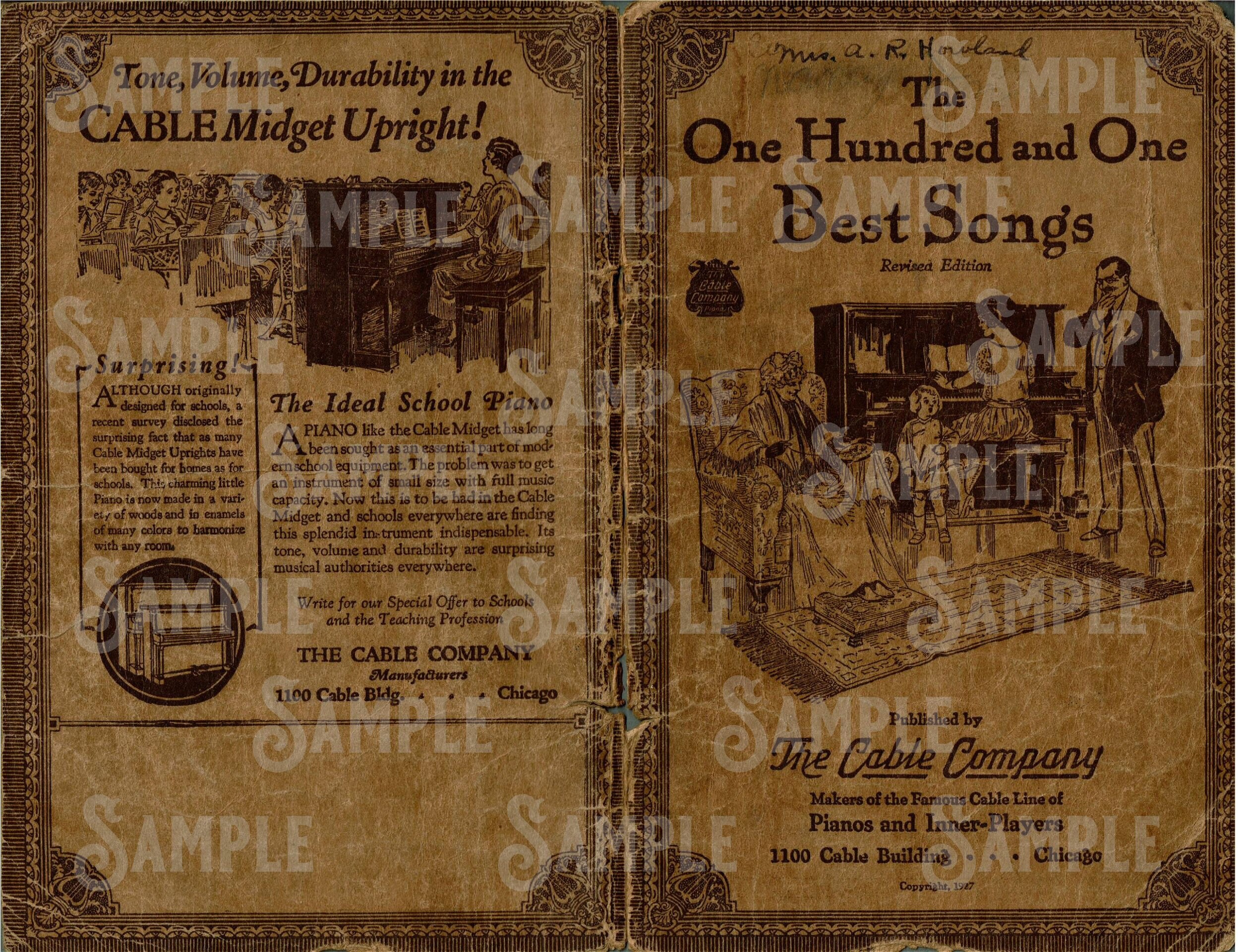 Printable Download Vintage 1921 Songbook Sheet Music Pages - Etsy