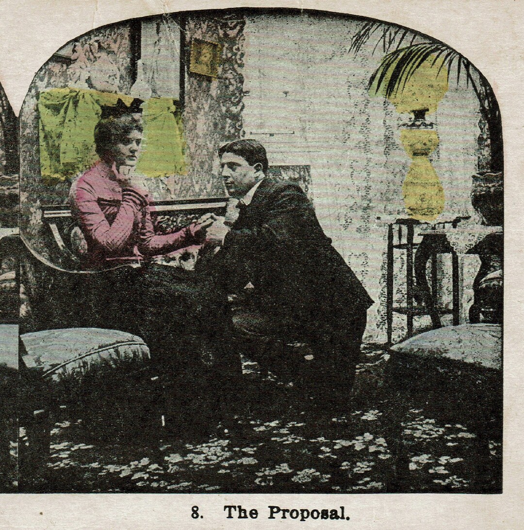 Printable Vintage Stereopticon Slides Set of Six - Etsy