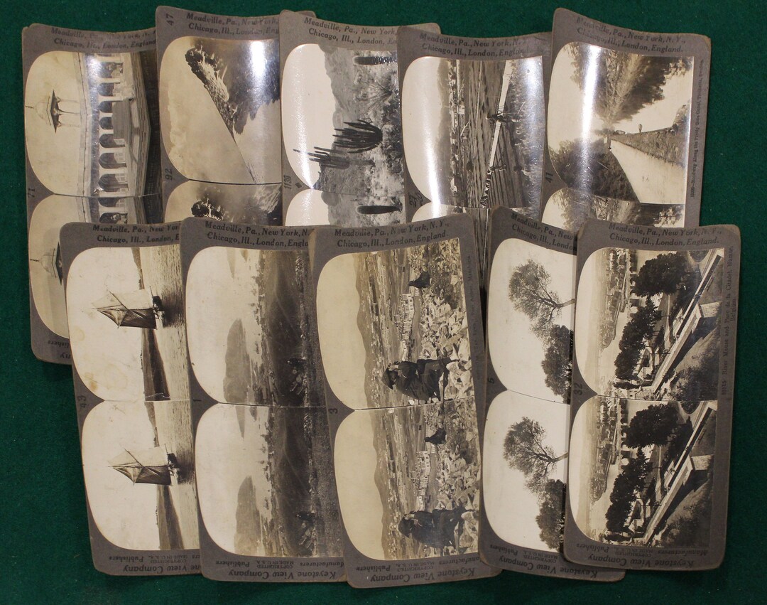 Stereopticon Slides Vintage 1880s1910s Set of Six - Etsy