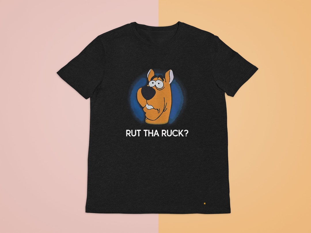 Scooby Doo Rut Tha Ruck Cute Black Tee Shirt Clothing Size S-4XL - Etsy