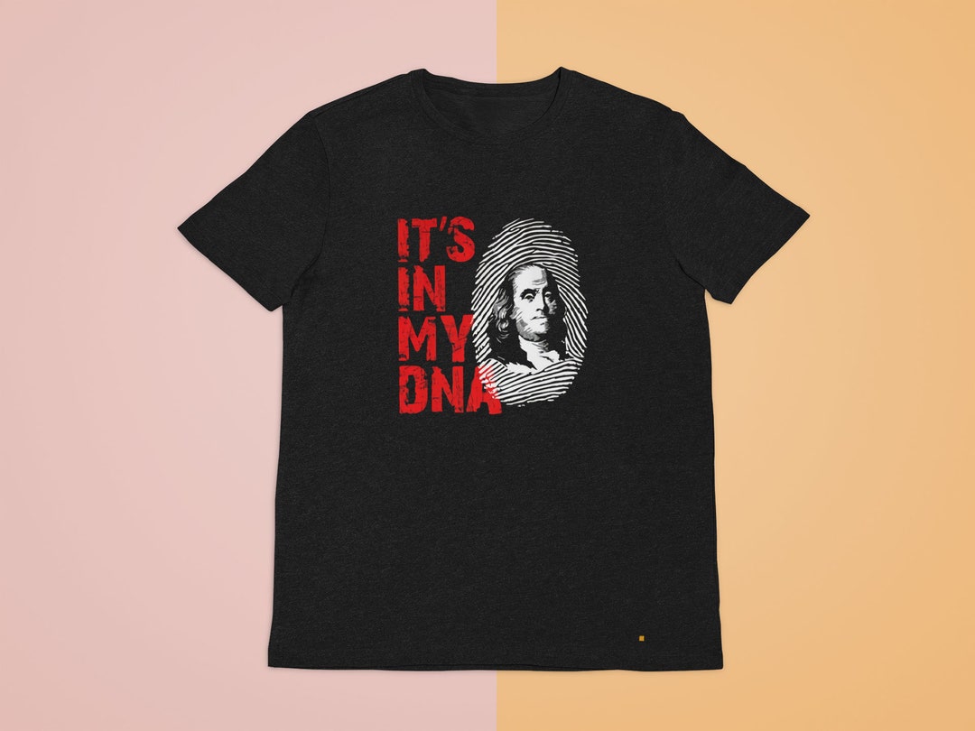 Está en mi ADN Vtg Camisa de camiseta negra Talla S-4XL - Etsy España