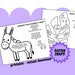 Palm Sunday Easter Week Kid's Craft Bundle, Donkey Craft, Palm Leaf ...