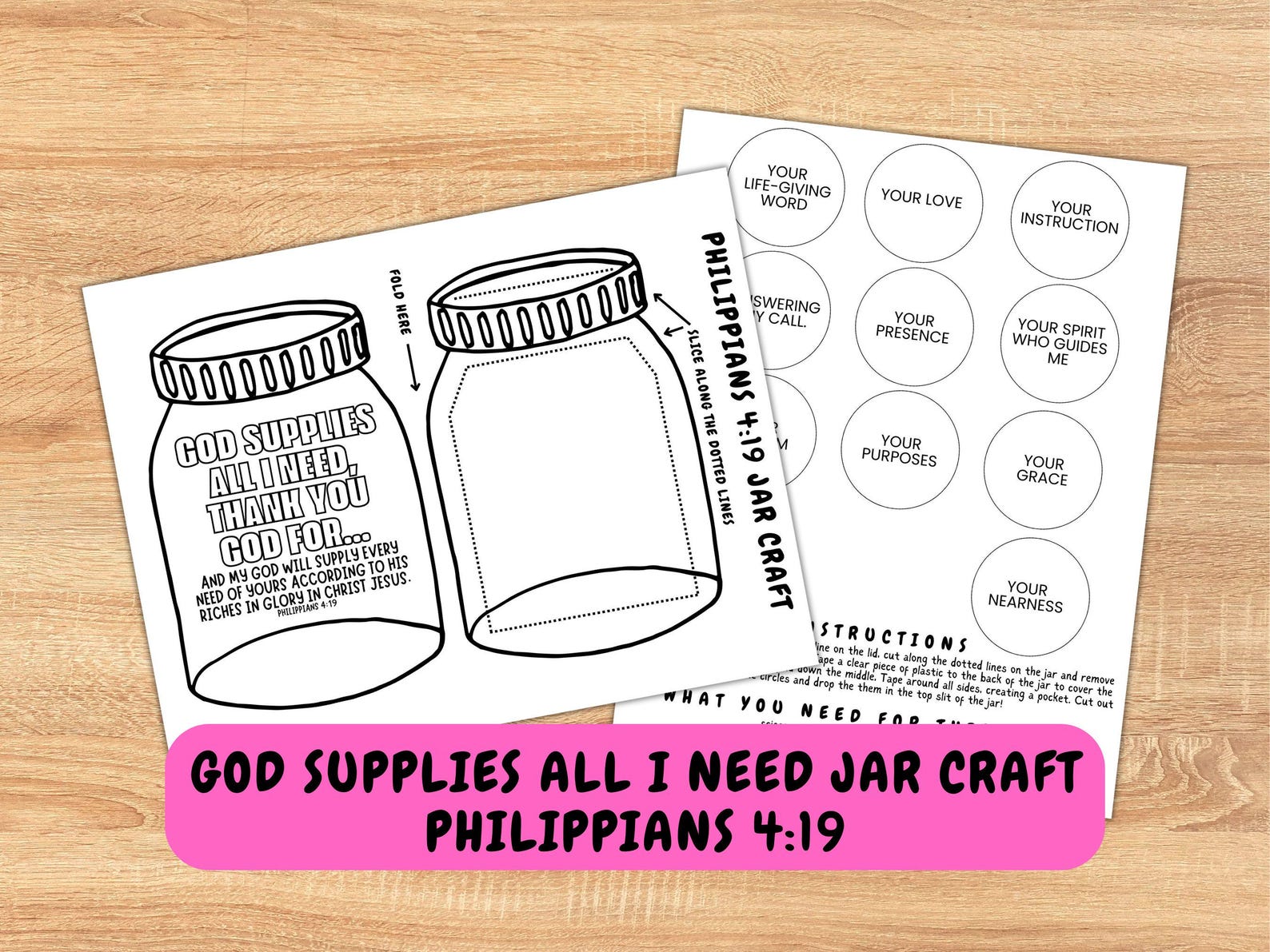 Back to School Bible Craft for Kids, Mason Jar Scripture Craft, Sunday ...