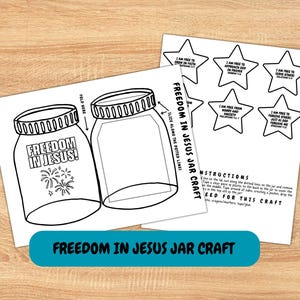 Freedom in Jesus Jar Craft | Freedom in Christ Bible Activity ...