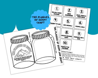Plagues of Egypt Printable Craft, Sunday School Lesson Activity, Kids ...