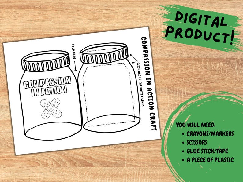 Compassion in Action Printable Craft for Kids, the Good Samaritan ...
