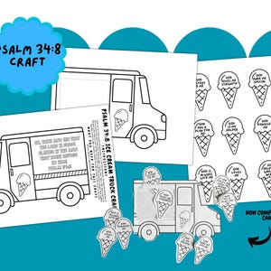 Ice Cream Truck Printable Craft, Taste & See That the Lord is Good ...