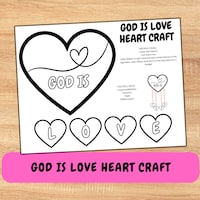 John 3:16 Printable Coloring Page, Valentine's Day Bible Activity, God ...