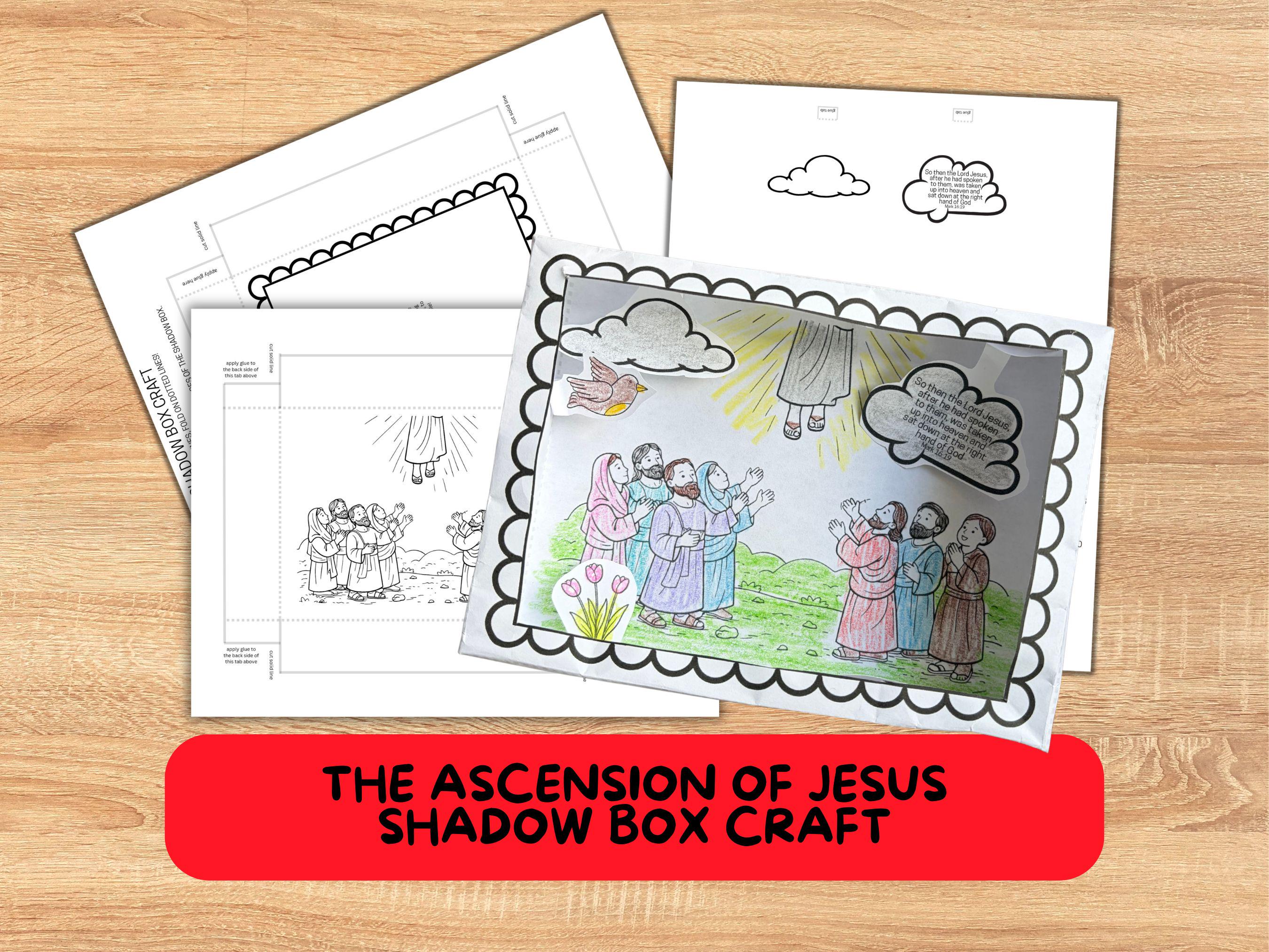 Ascension of Jesus Shadow Box Craft Kit | Christian Kids Craft | Bible ...