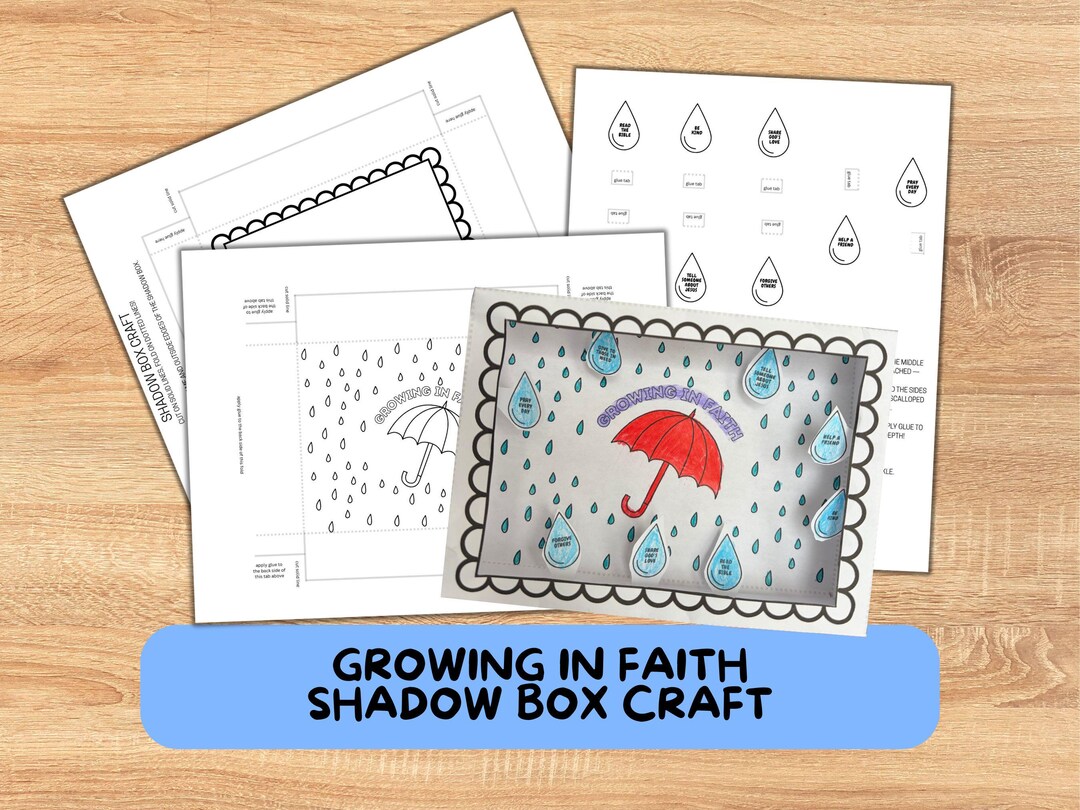 Growing in Faith Shadow Box Craft – Ways to Grow in Faith | Christian ...