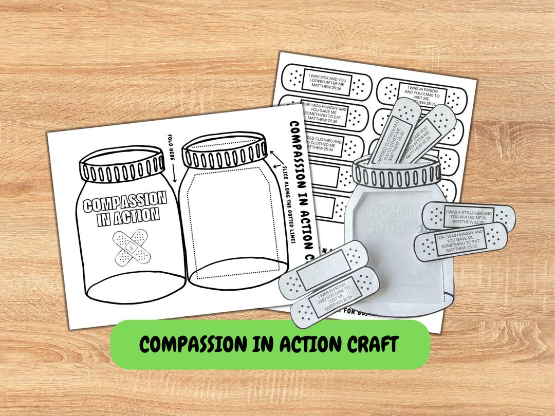 Compassion in Action Printable Craft for Kids, the Good Samaritan ...