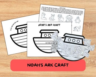 Noah's Ark Printable Craft, Printable Noah's Ark Coloring, Animals Two ...