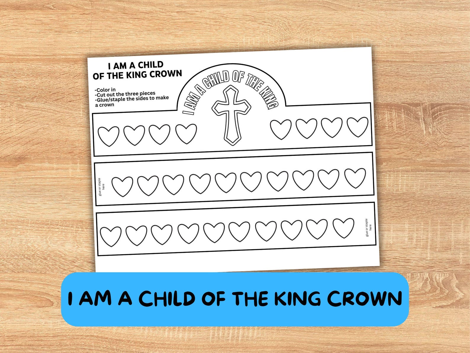 I Am a Child of God Printable Crown | Christian Kids Headband | Faith ...
