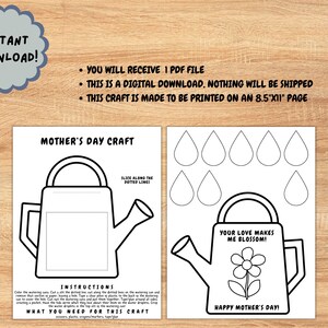 Mother’s Day Watering Can Craft | Your Love Makes Me Blossom ...