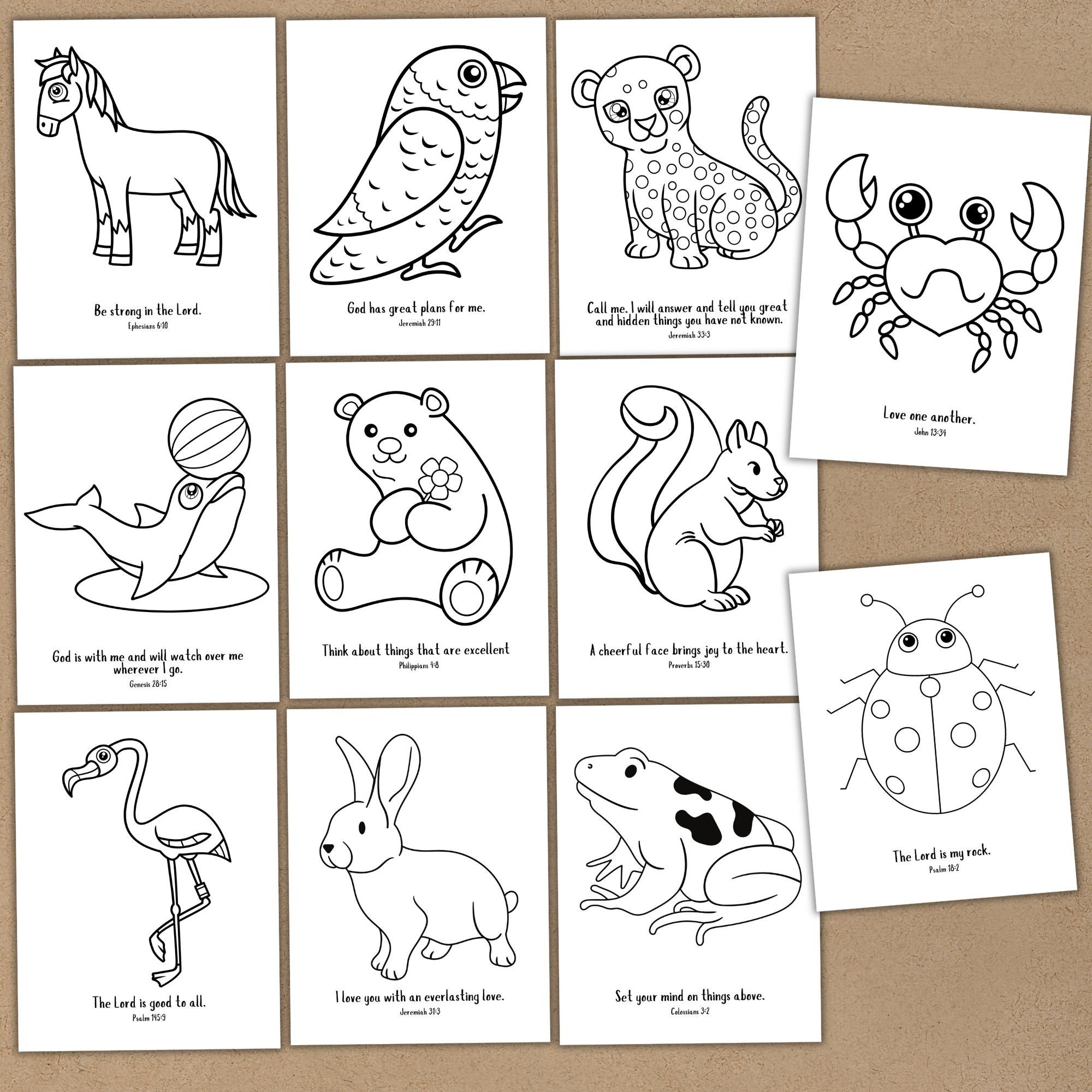 32 Page of Coloring Craft for Kids, Sunday School Bundle, Religious ...