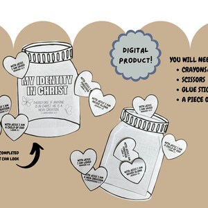 Printable Identity in Christ Craft for Kids, Identity in Christ ...