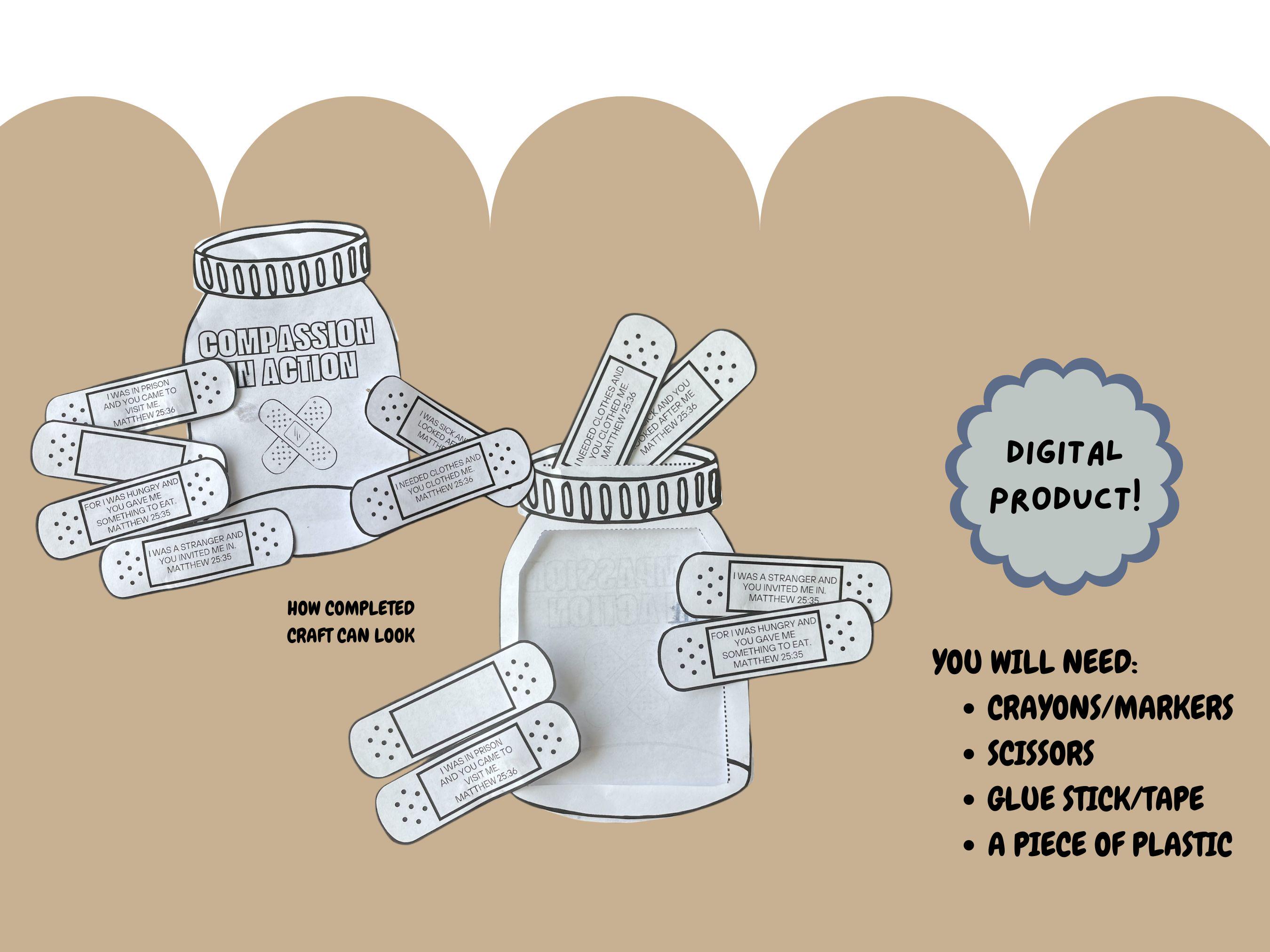 Compassion in Action Printable Craft for Kids, the Good Samaritan ...