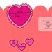 Valentine's Day Printable Heart Craft, Happy Valentine's Day Craft ...