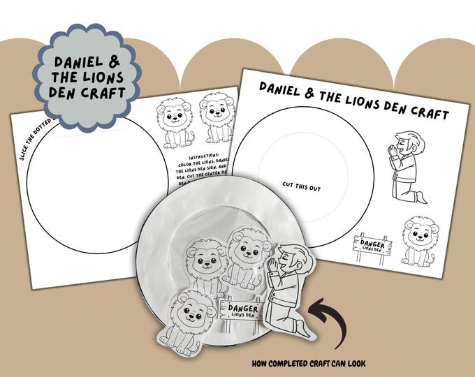 Daniel and the Lions Den Bible Story, Daniel and the Lions Den ...