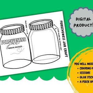 Printable Forgiveness Craft for Kids, Forgiveness Jar Activity ...