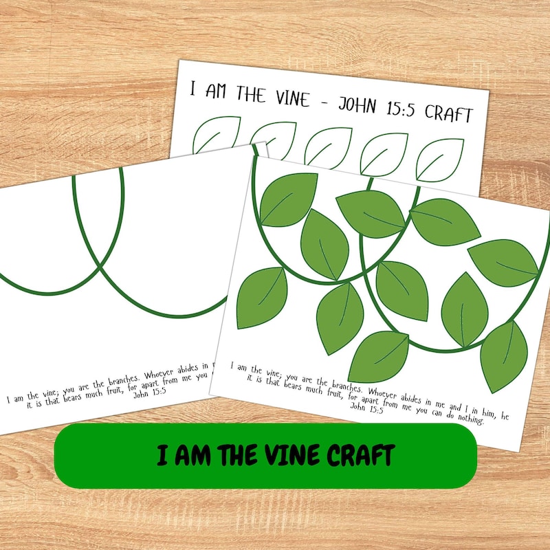 I Am the Vine Printable - Etsy