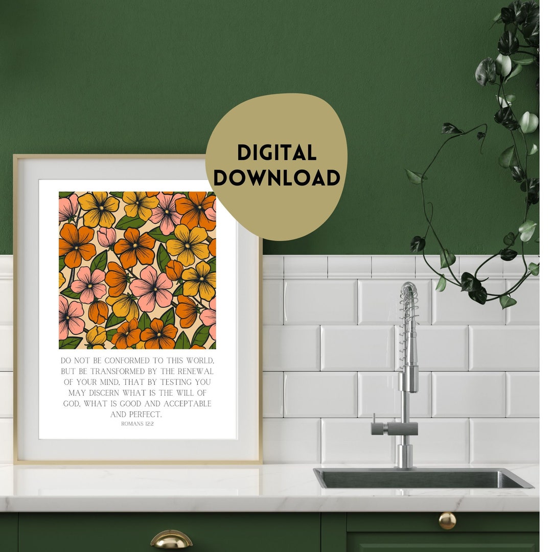 Do Not Be Conformed to This World, Romans 12:2 Scripture Printable ...