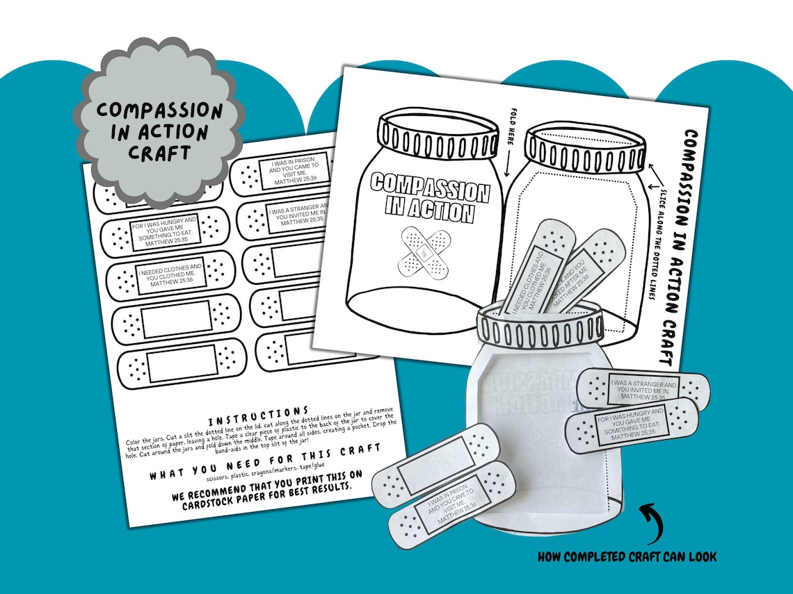 Compassion in Action Printable Craft for Kids, the Good Samaritan ...