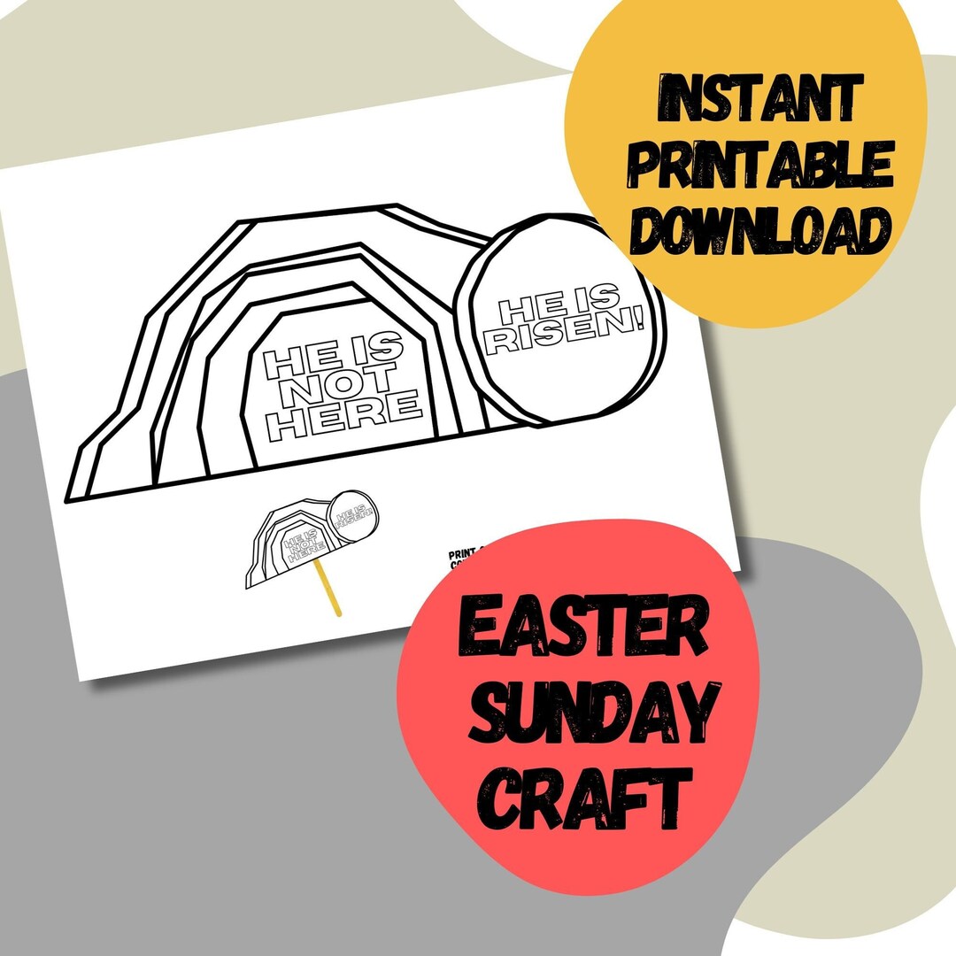 Easter Craft Sunday School Coloring Flags Kids Craft Project Religious ...