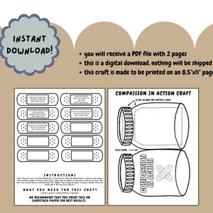 Compassion in Action Printable Craft for Kids, the Good Samaritan ...