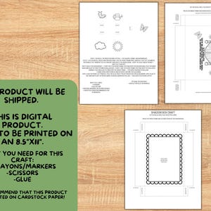 Treasures in Heaven Shadow Box Craft – Matthew 6 Bible Verse Activity ...