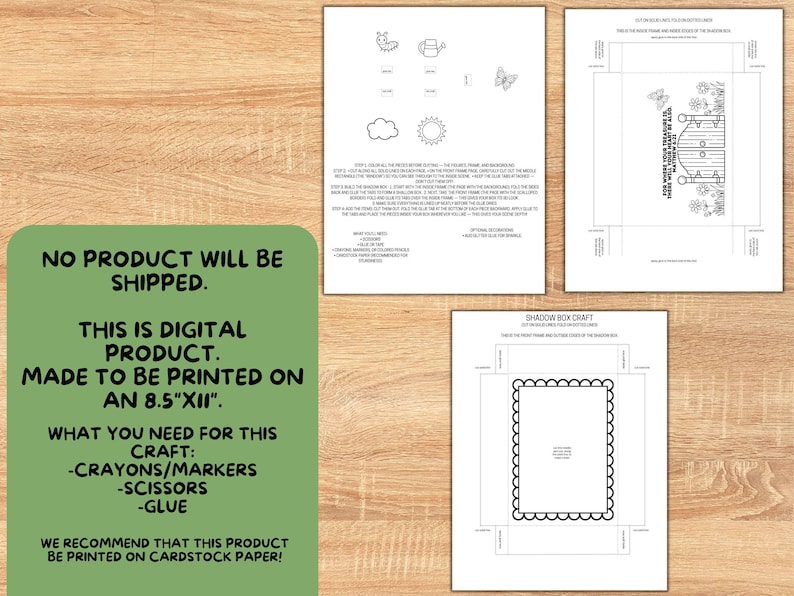 Treasures in Heaven Shadow Box Craft – Matthew 6 Bible Verse Activity ...
