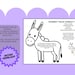 Palm Sunday Easter Week Donkey Craft, Kid's Craft, Sunday School Craft ...