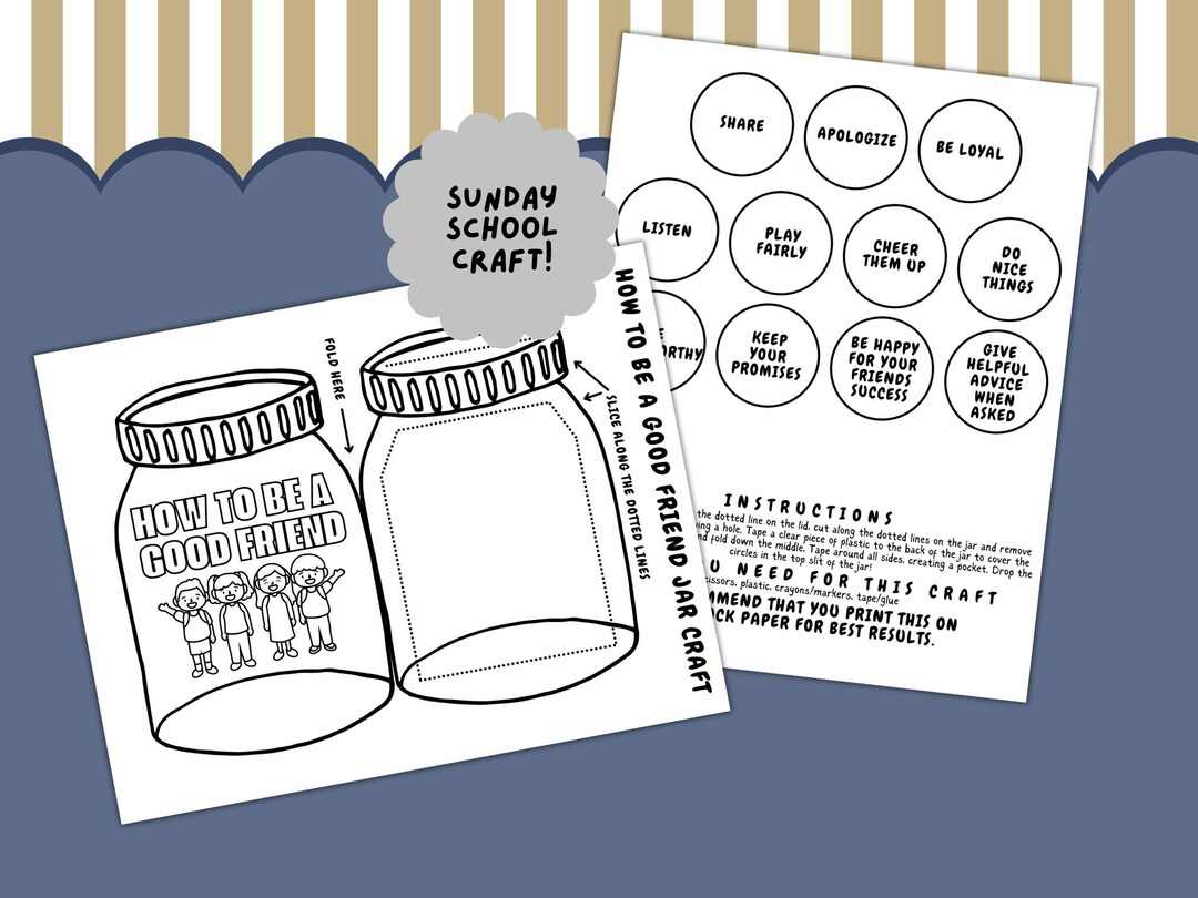 Manualidad imprimible para niños: Cómo ser un amigo, actividad con ...