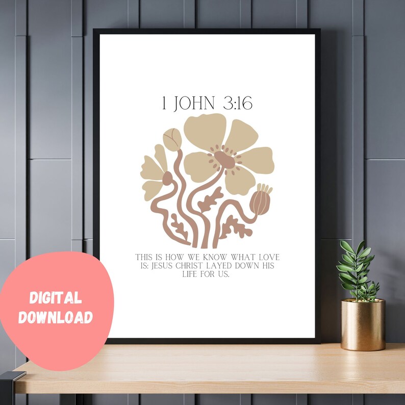1 Juan 3:16 Así es como conocemos lo que es el amor, PDF digital ...