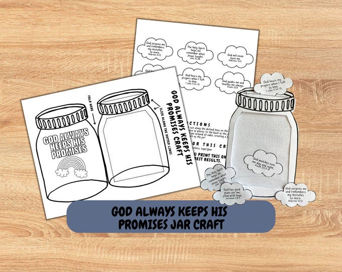 God’s Promise Rainbow Mobile Craft Printable Christian Coloring ...