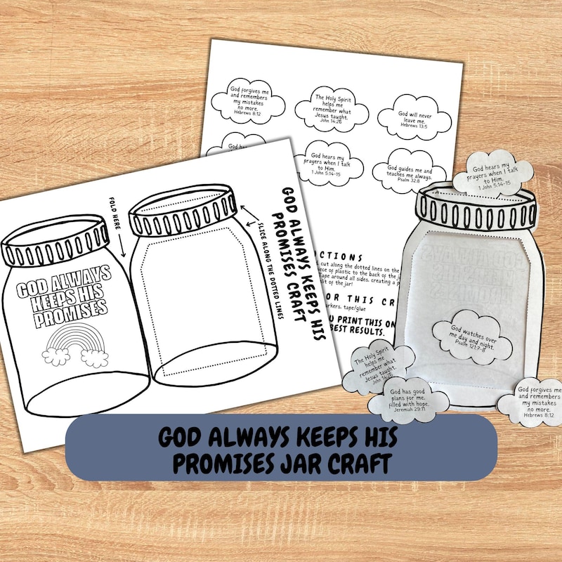 God Keeps Promises Craft - Etsy UK