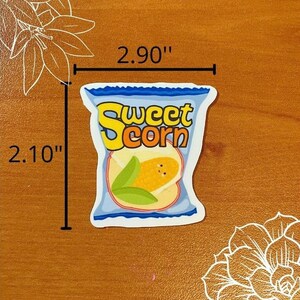 Sweet Corn Snack Stickers - Etsy