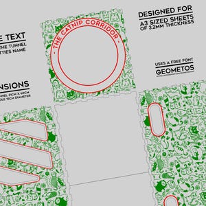 Cat Tunnel - the Catnip Corridor - Files for Lasercutting - Etsy