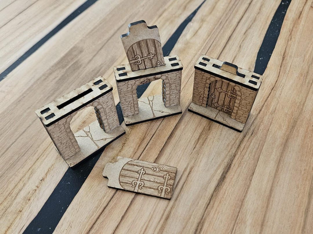 Simple MDF Dungeon Doors – Wooden Door Design (set of 5 Doors) - Etsy