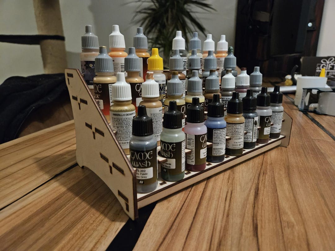 Miniature Paint Rack - Vallejo - 32 Bottles - Etsy