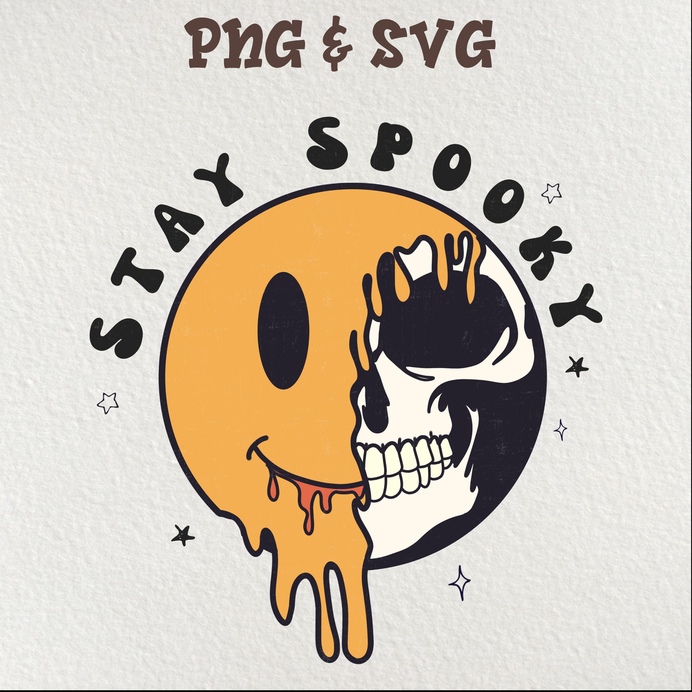 Spooky Smiley Face - Halloween - PNG - SVG - Etsy