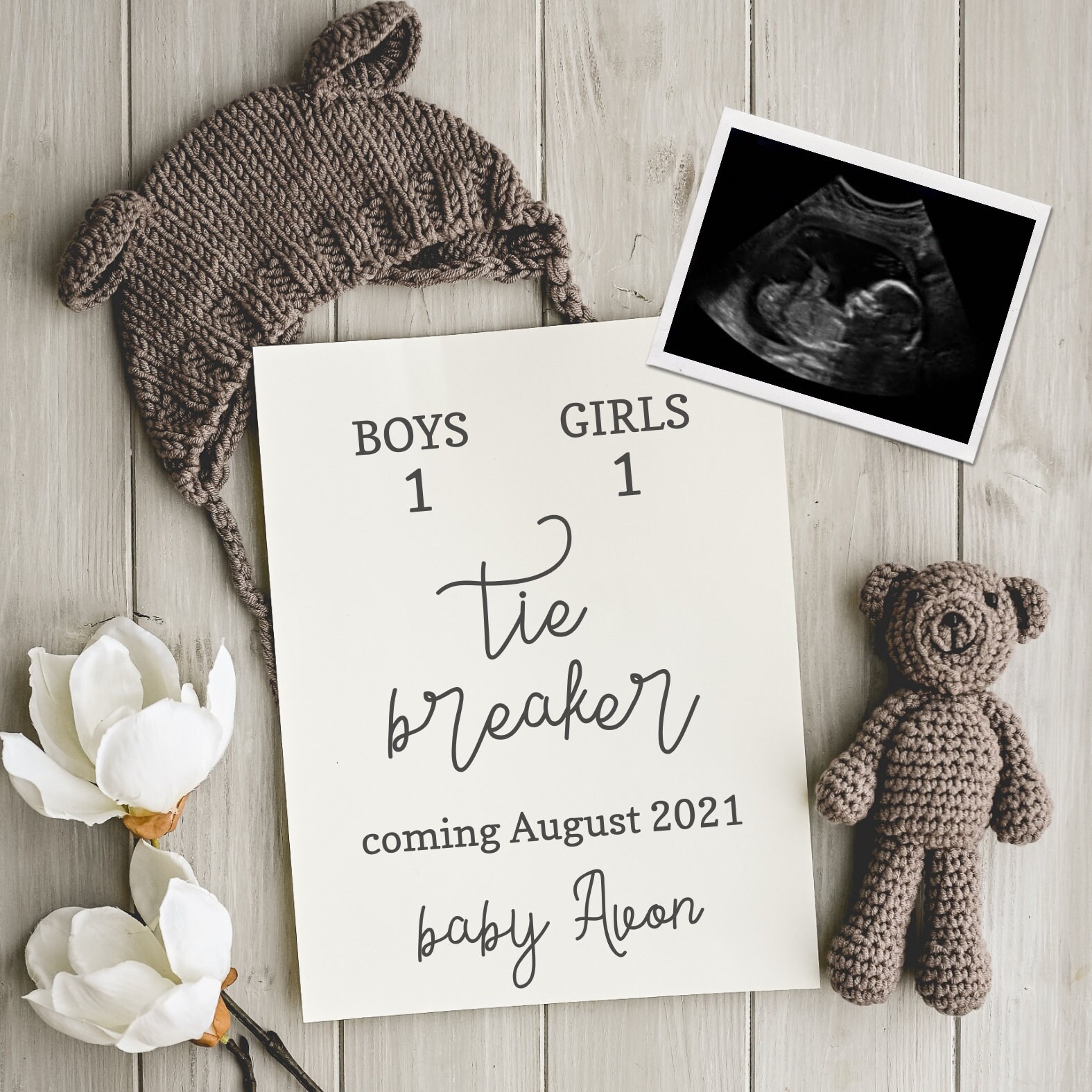 Edit Yourself Pregnancy Announcement Editable Social Media | Etsy
