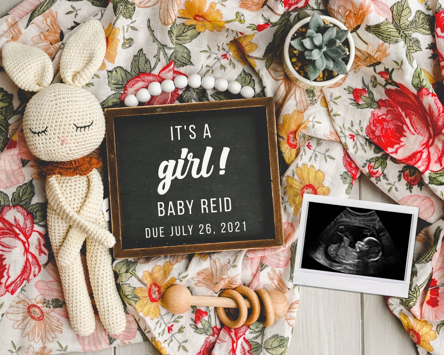 Edit-yourself Pregnancy Announcement for Social Media Baby - Etsy