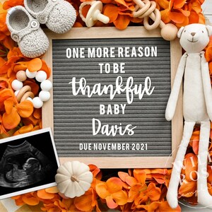 Fall Baby Birth Announcement for Social Media Edit-yourself - Etsy