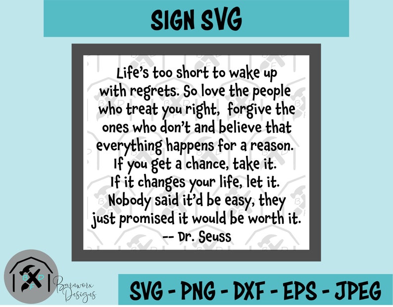 Life's Too Short SVG - Life's Too Short Sign SVG - Life's Too Short ...