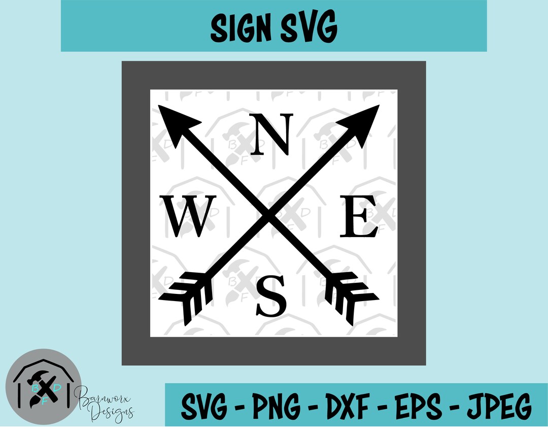 NESW SVG - Nesw Sign SVG - North East South West Quote - Digital ...